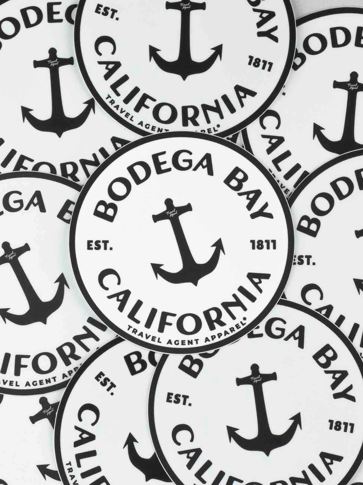 Bodega Bay Sticker - Travel Agent Apparel Souvenir Shop
